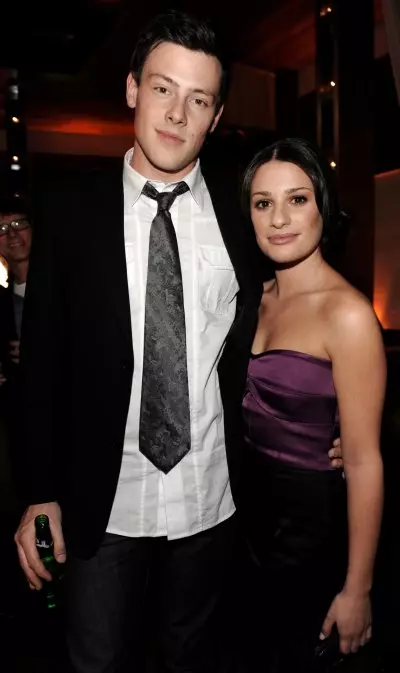 Cory Monteith attrice presumibilmente confortata che afferma che Lea Michele l'ha definita brutta