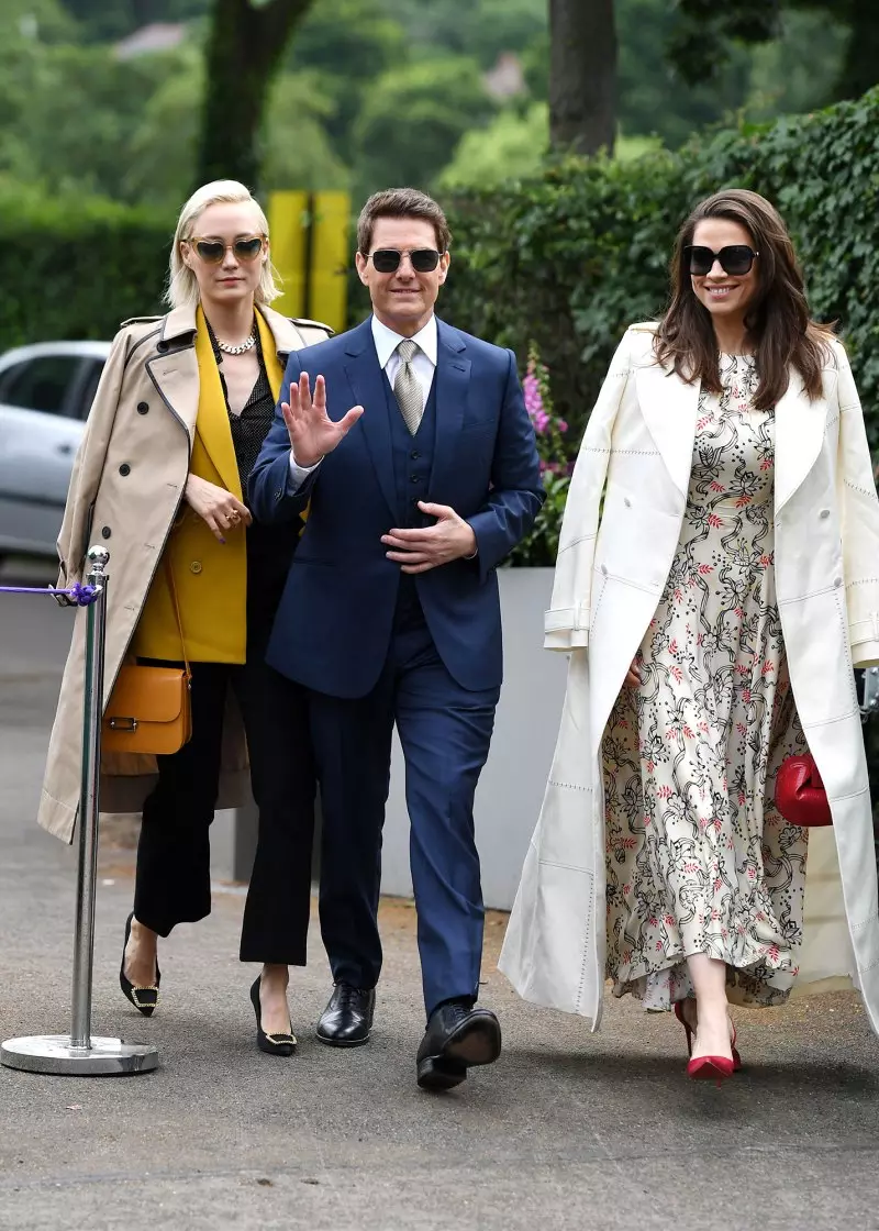 Tom Cruise assiste à la finale de Wimbledon avec les coéquipiers de 