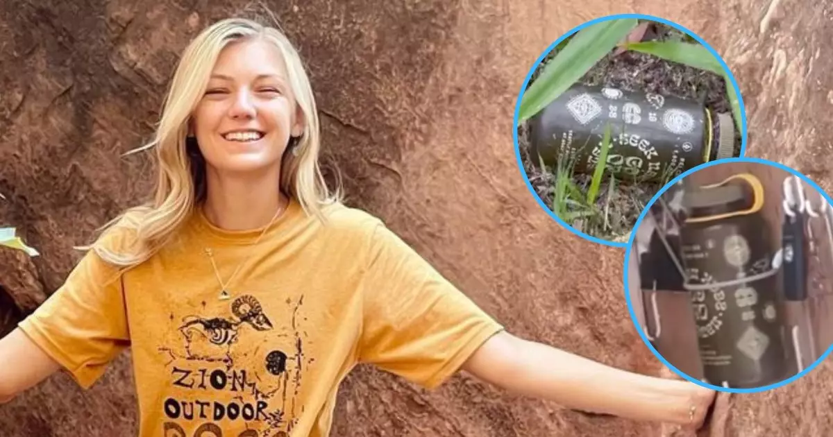 Une bouteille d'eau assortie à Gabby Petito trouvée près des restes de Brian Laundrie