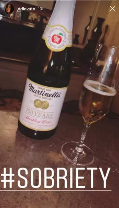 Demi Lovato cider sparkling cider