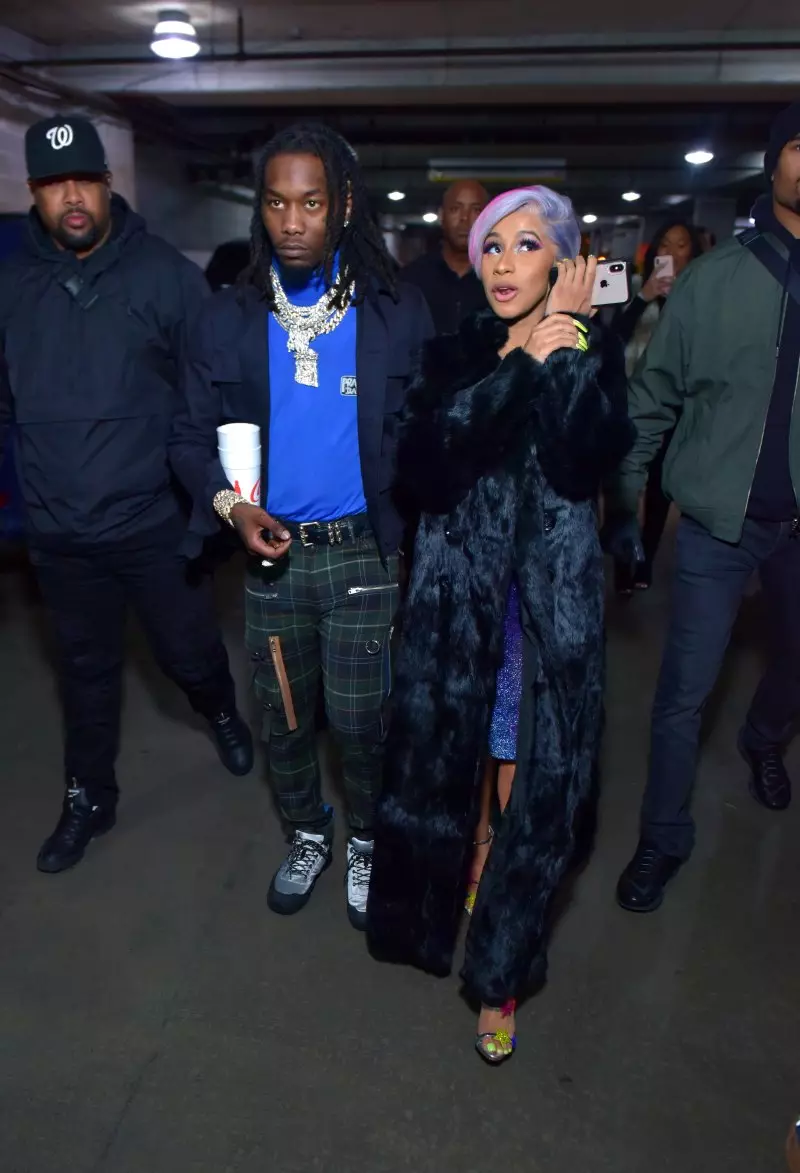 Cardi B le Mokete oa Offset ka Mafelo a beke a Super Bowl ho la Atlanta