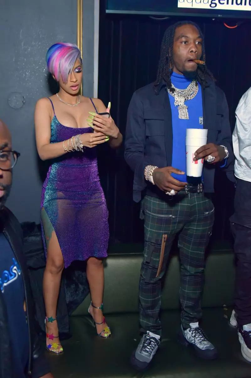 Cardi B le Mokete oa Offset ka Mafelo a beke a Super Bowl ho la Atlanta