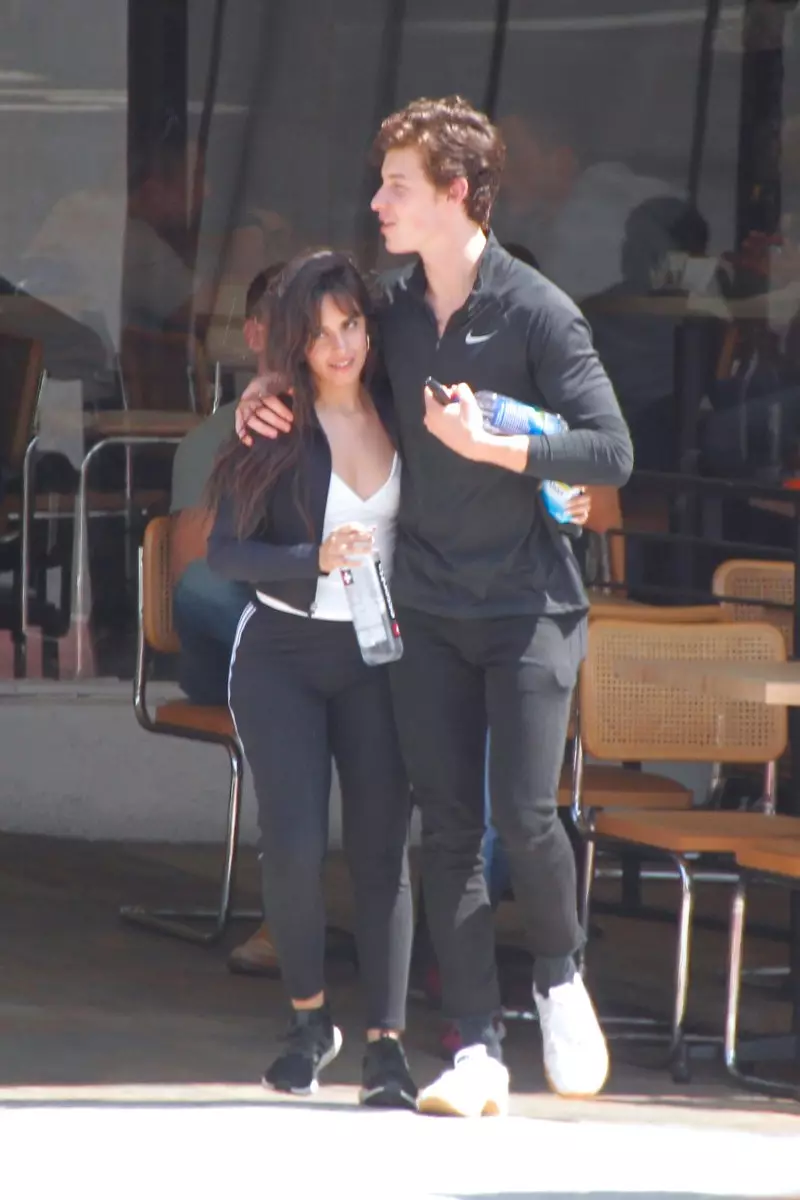 Shawn Mendes o loʻo faʻaalia se PDA ma Camila Cabello i LA