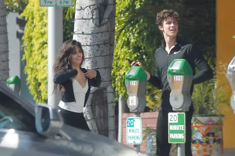 Şon Mendes, LA-da Kamila Cabello bilen käbir PDA görkezýär