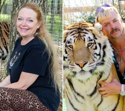 เสือโคร่ง สตาร์ แคโรล บาสกิ้น ชนะการควบคุมของคู่แข่ง Joe Exotic Zoo