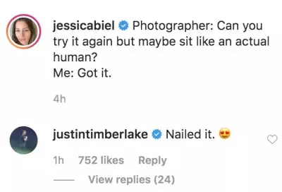 Justin Timberlake rebenta a foto de retroceso de Jessica Biel tras o comentario do escándalo da PDA