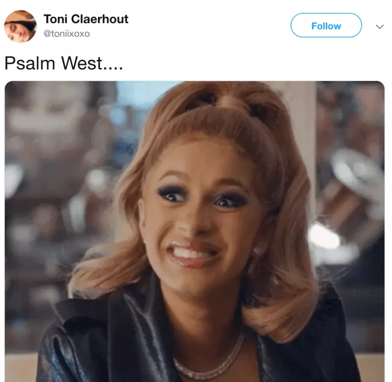 Kim Kardashian kaj Kanye West Baby Name Psalm West Twitter Reactions