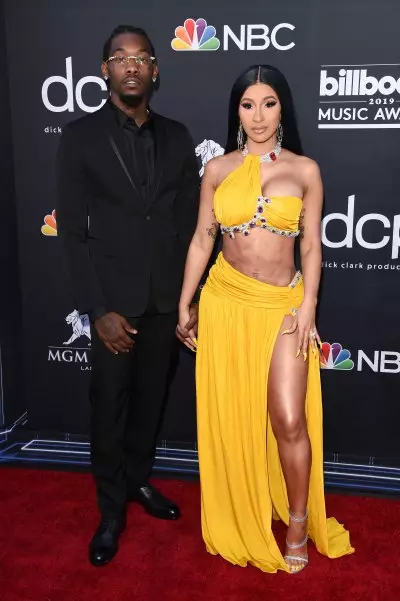 cardi b offset kiss reunite penblwydd ysgariad