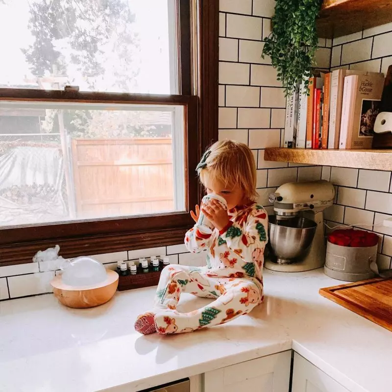 Ember Roloff Wears Christmas Pyjamas