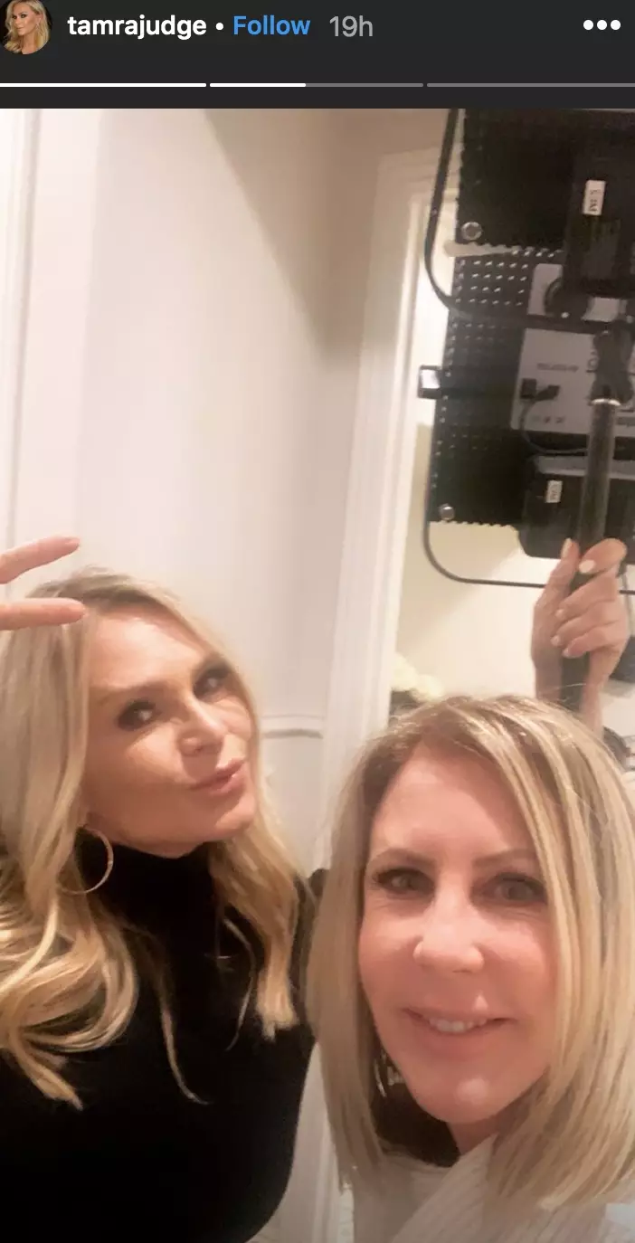 Vicki Gunvalson et Tamra Judge Tournage