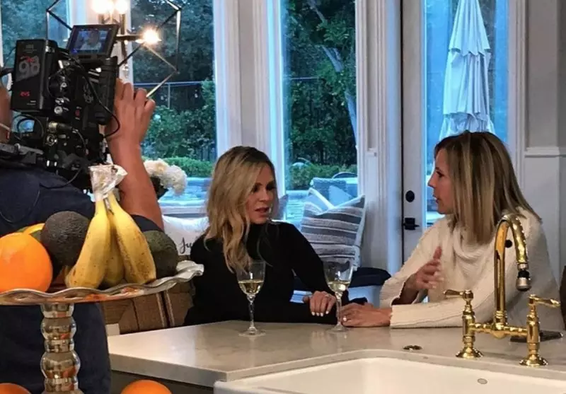 Vicki Gunvalson dhe Tamra Gjyqtar xhirimet