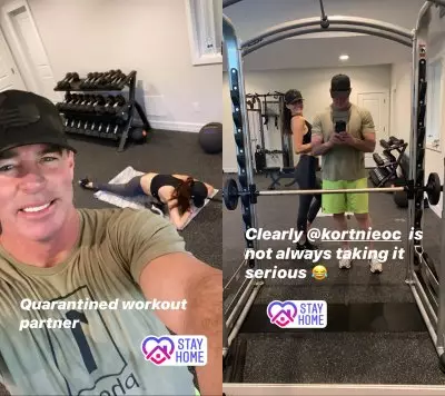 Jim Edmonds se antrenează cu Kortnie după despărțirea lui Meghan