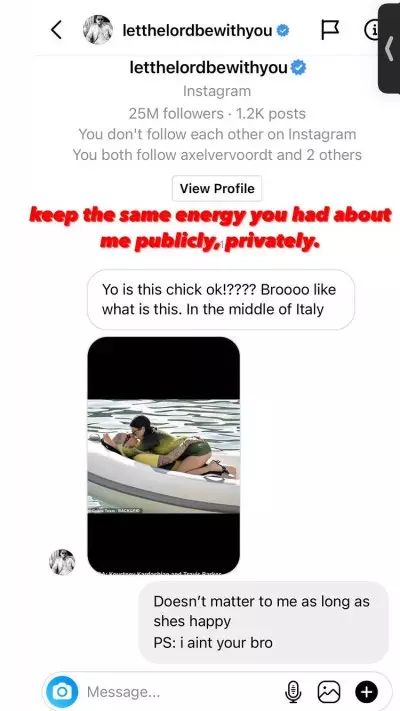 Le prétendu DM Instagram de Scott Disick à propos de Kourtney, Travis YOUnes