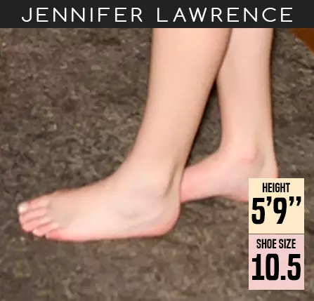 Дженніфер-Лоуренс-розмір взуття