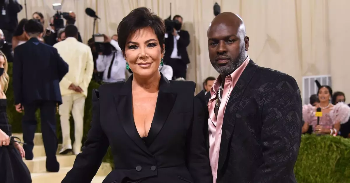 Kris Jenner, Corey Gamble ing Coordinating Looks ing Met Gala 2021