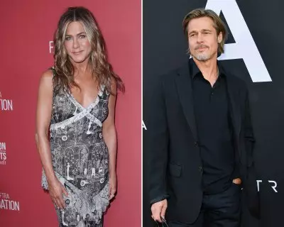 Ritratti maġenbi ta’ Jennifer Aniston u Brad Pitt