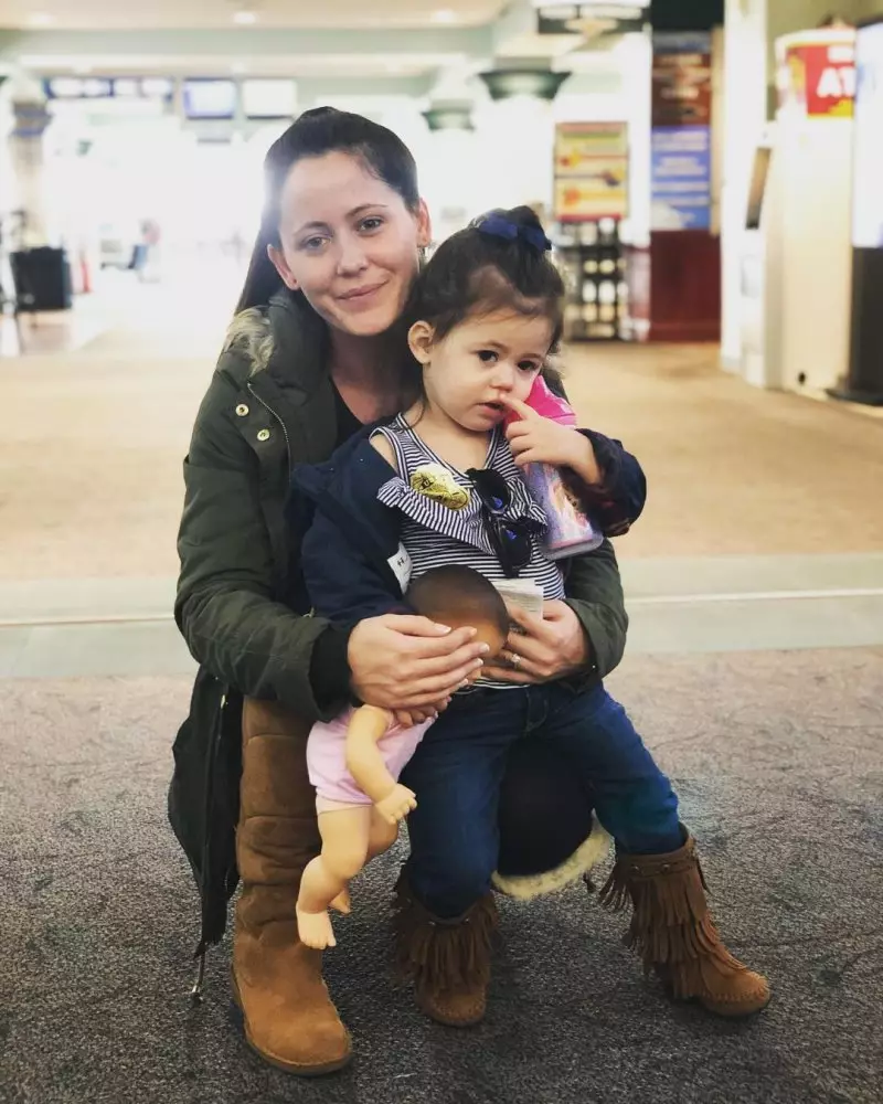 Jenelle Evans coa súa filla