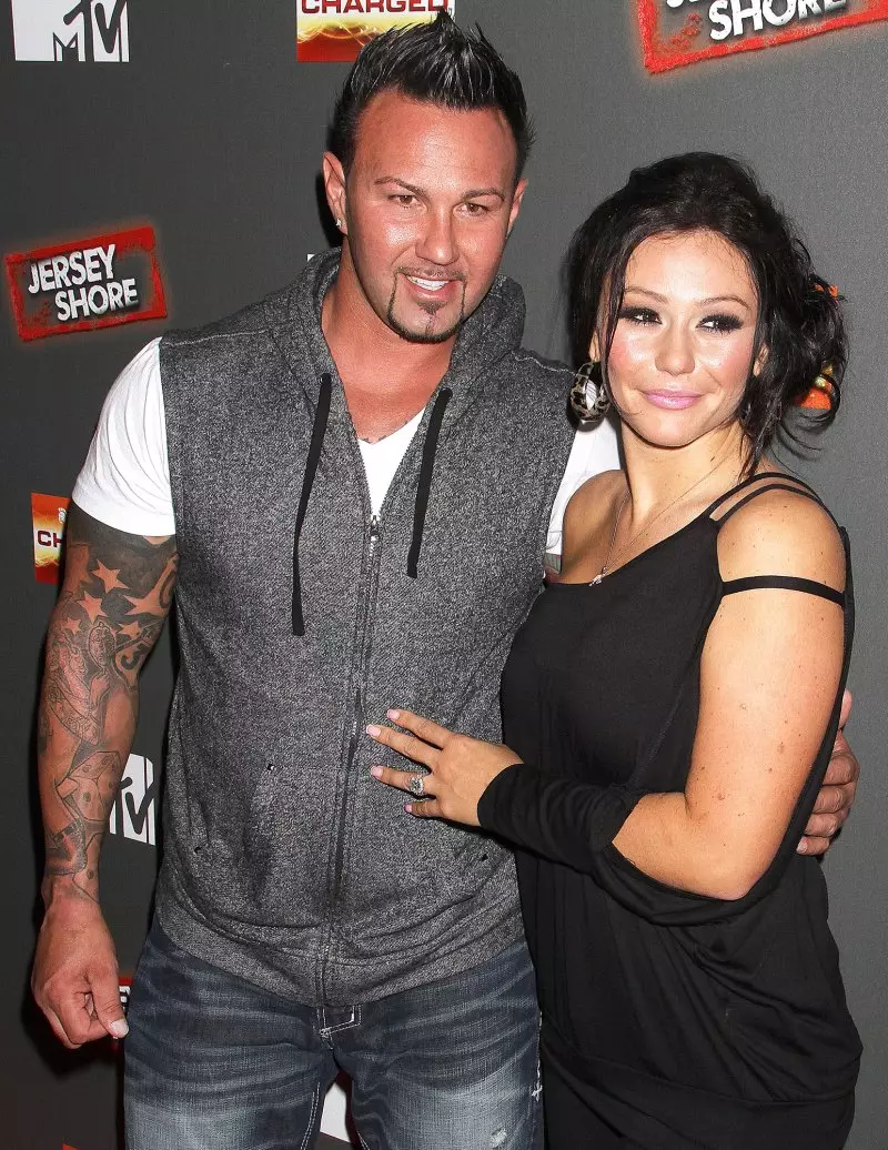 Jenni JWoww Farley Roger Mathewsin suhteen aikajana