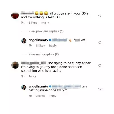 Angelina Pivarnick anotuka Troll nekutaura kuti Shes fake mushure mekuita mabhunu ake.