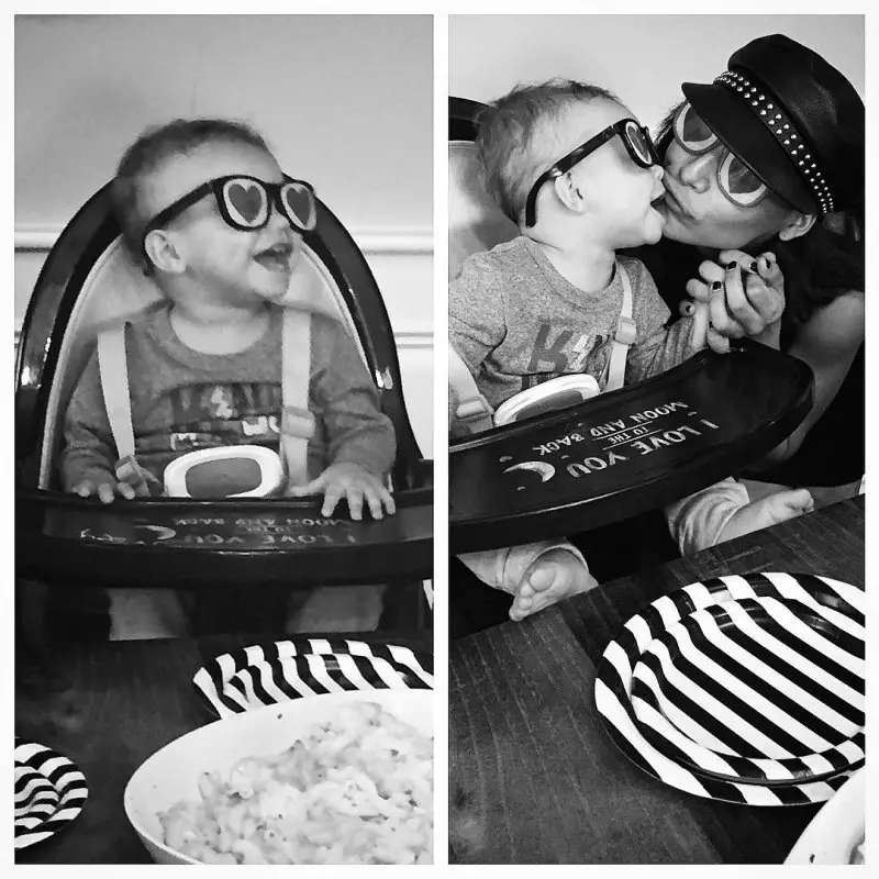 Naya Rivera និង Son Josey Dorsey