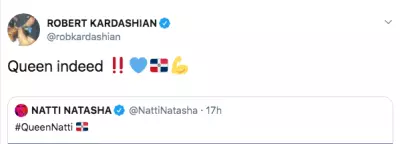 Rob Kardashian flertando com Natti Natasha