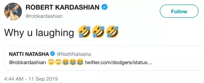 Rob Kardashian flirtuje z Natti Natasha Twitter