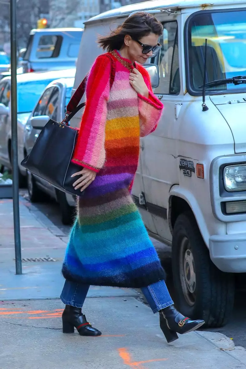 Icona de estilo de roupa de rúa de Katie Holmes