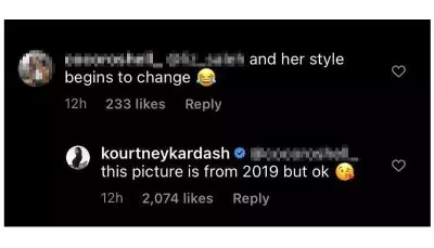 Kourtney Kardashian Clap Back mynd 2019