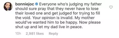 Bonnie Jo Chapman critica el odio después de que papá Duane Dog Chapman se muda con una nueva novia después de la muerte de su difunta esposa Beth Chapman