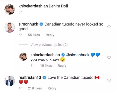 Si Tristan Thompson Nalipay Tungod sa Khloe Kardashians Sexy Bag-ong Denim Doll Photo Instagram Comment