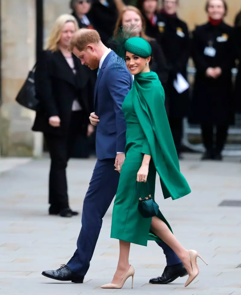 Prins Harry og Meghan hertuginne av Sussex ankommer for å delta på den årlige Commonwealth Day-gudstjenesten i Westminster Abbey