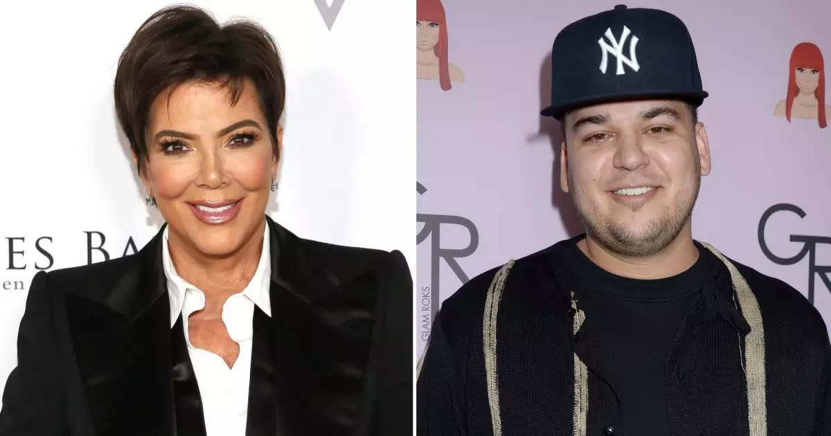 Kris Jenner yn Rhoi Diweddariad Prin ar Rob Kardashian Ynghanol Colli Pwysau