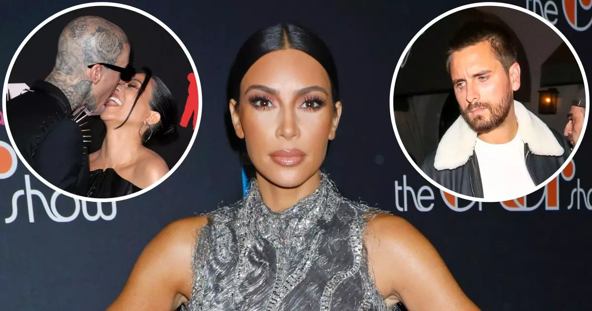 Kim Kardashian reagerer på Kourtney og Travis sin PDA midt i Scott Drama