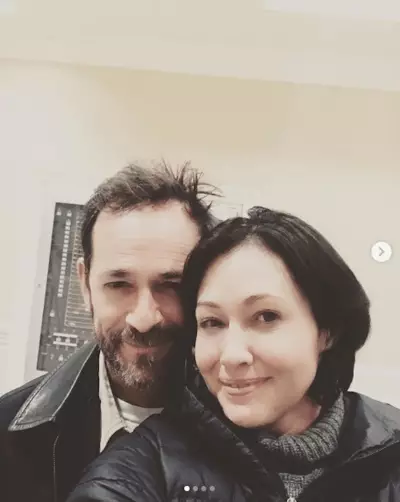 Shannon Doherty ជាមួយ Luke Perry