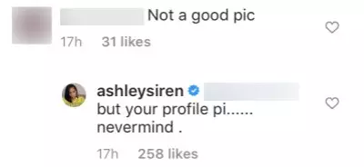 Ashley Siren Aplaŭdas Reen ĉe Trolls Kritikante Ŝian Seksecan Foton en Instagram