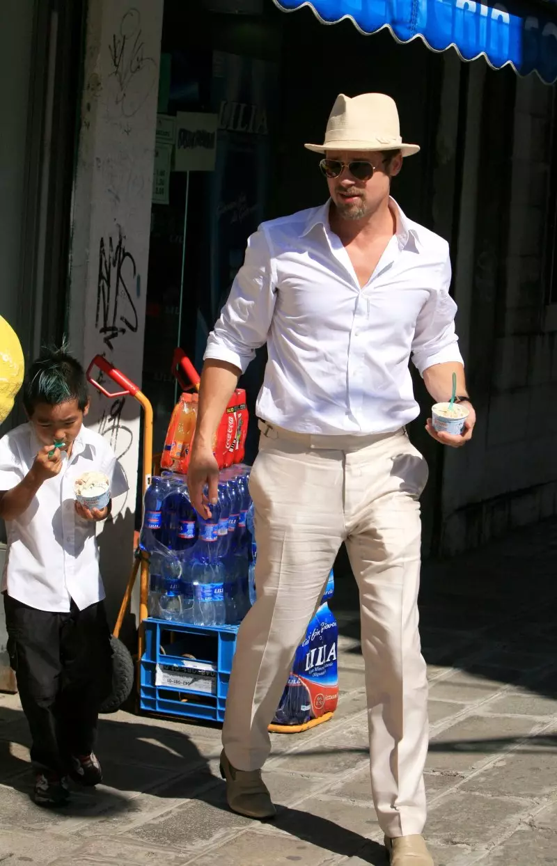 Brad Pitt med Maddox