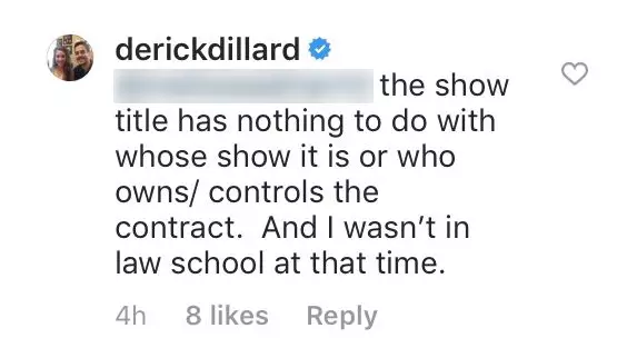 sabi ni derick dillard na si jim bob ang may-ari ng pagbibilang sa mga kontrata