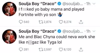 Момчето Soulja се забива кај Tyga во избришани твитови