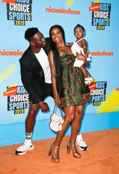 Gabrielle Union ak pitit fi yo ak Dwyane Wade