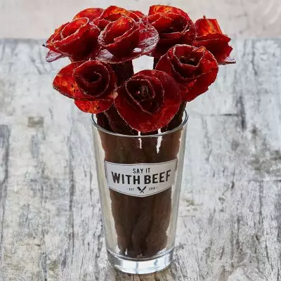 beef rose bouquet