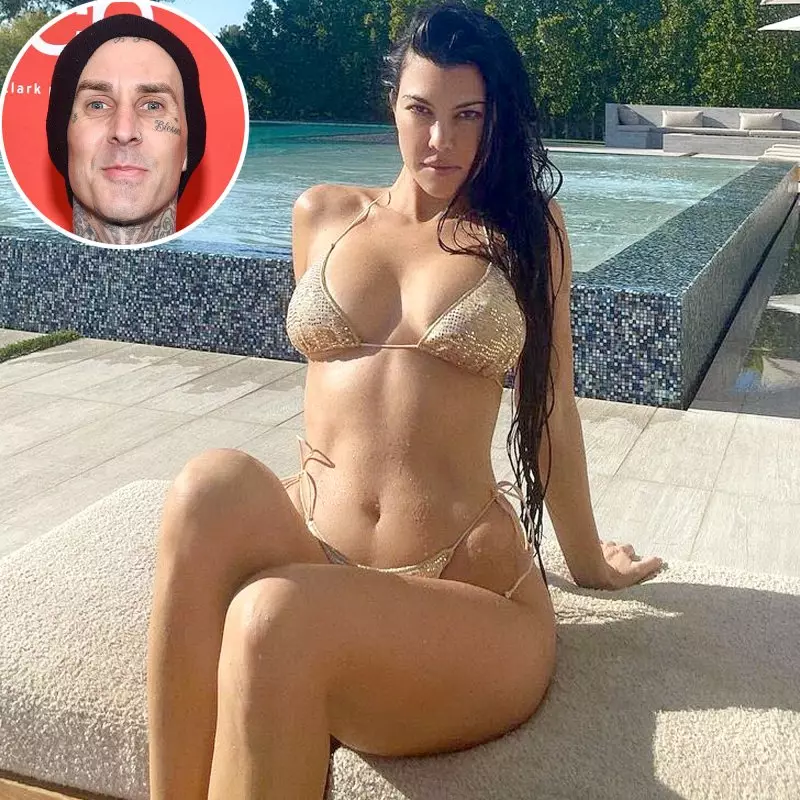 Kourtney Kardashian Travis Barker Romantik Ortasında En Ateşli Bikini Resimleri