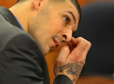 aaron hernandez immagini getty