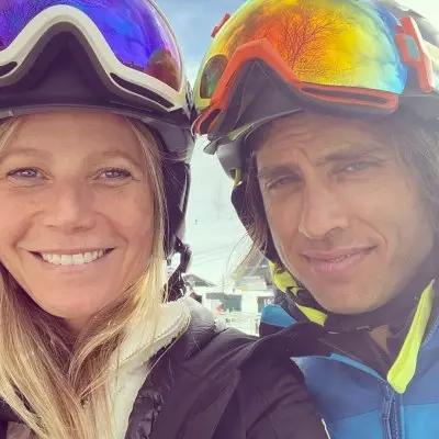 Gwyneth Paltrow Skiining Mar-Raġel Brad Falchuk