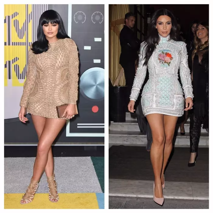 kylie-jenner-kim-kardashian-balmain-getty-images