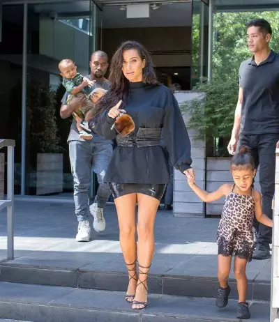 kim kanye kids getty