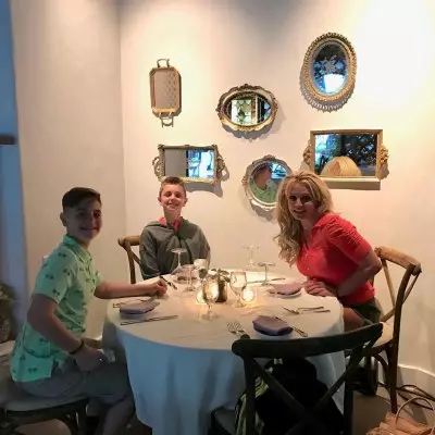 Britney Spears met haar 2 zonen