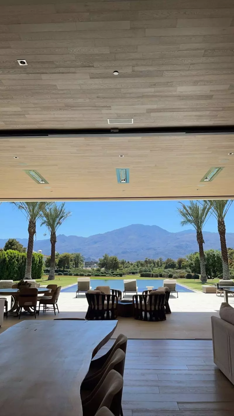 Kourtney Kardashian Palm Springs House Backyard