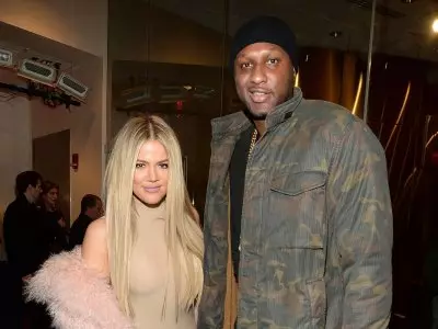 khloe kardashian kunye ne-lamar odom (imifanekiso ye-Getty)