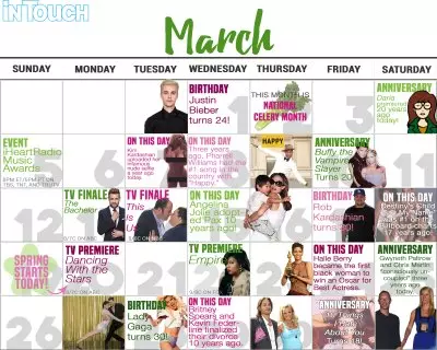 události kalendáře zábavy na březen 2017