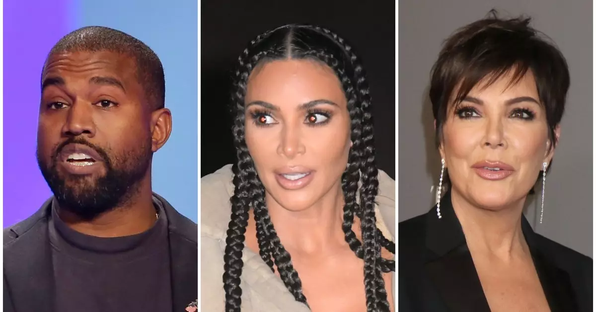 Kanye Uest Kim Kardashian va Kris Jennerni endi o'chirib tashlangan Twitter Rantida tanqid qildi